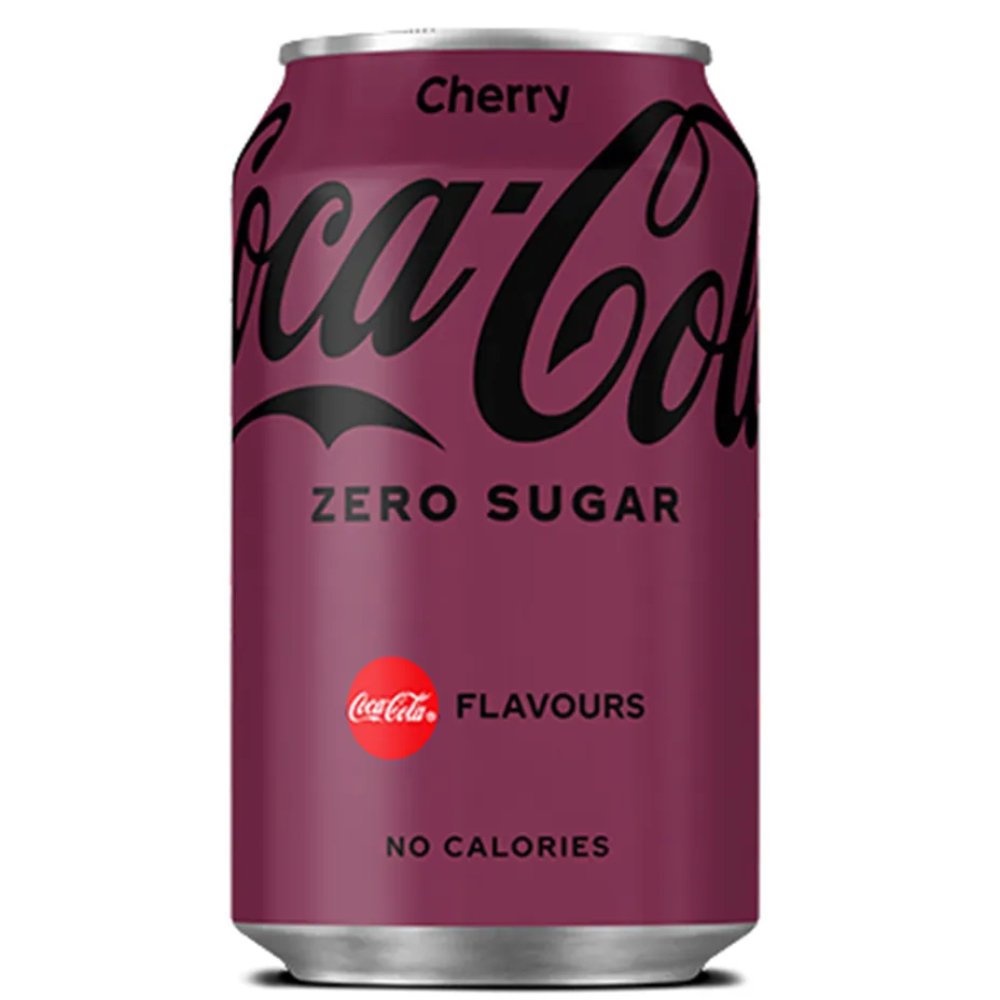 Coca Cola Cherry Zero - 330 ml - Bubble Roma