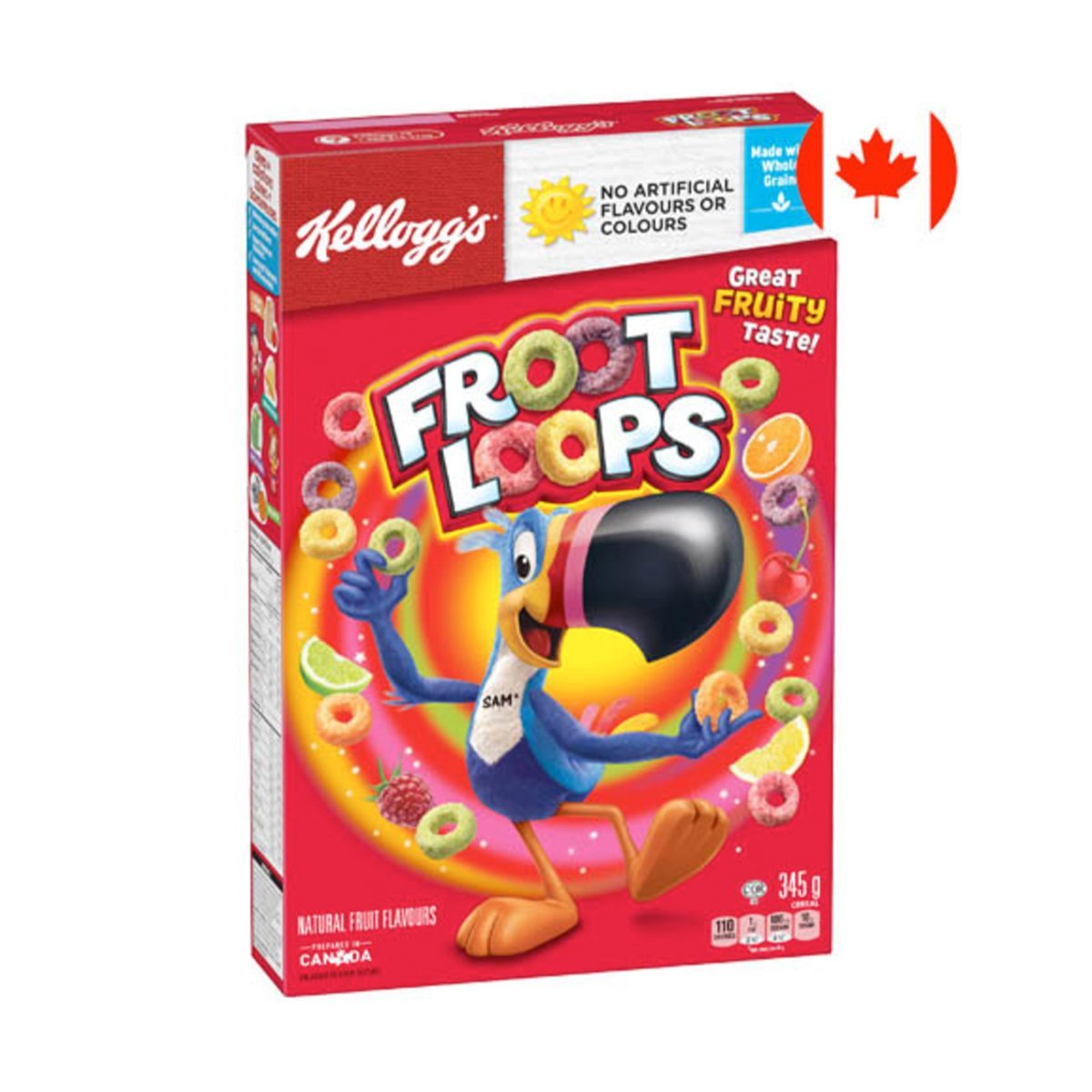 Kellogg's Froot Loops CANADIAN version - 345 gr - Bubble Roma