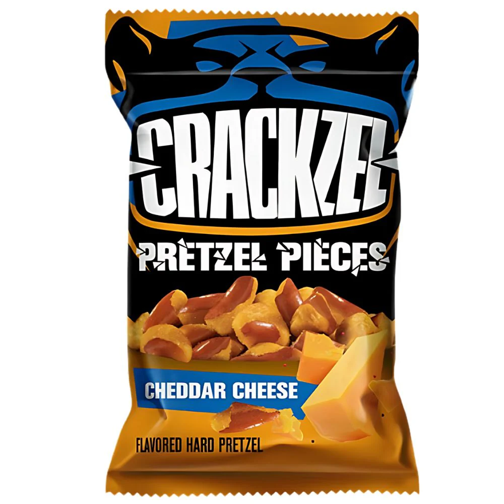 Crackzel Pretzels Cheddar Cheese 85 gr - Bubble Roma