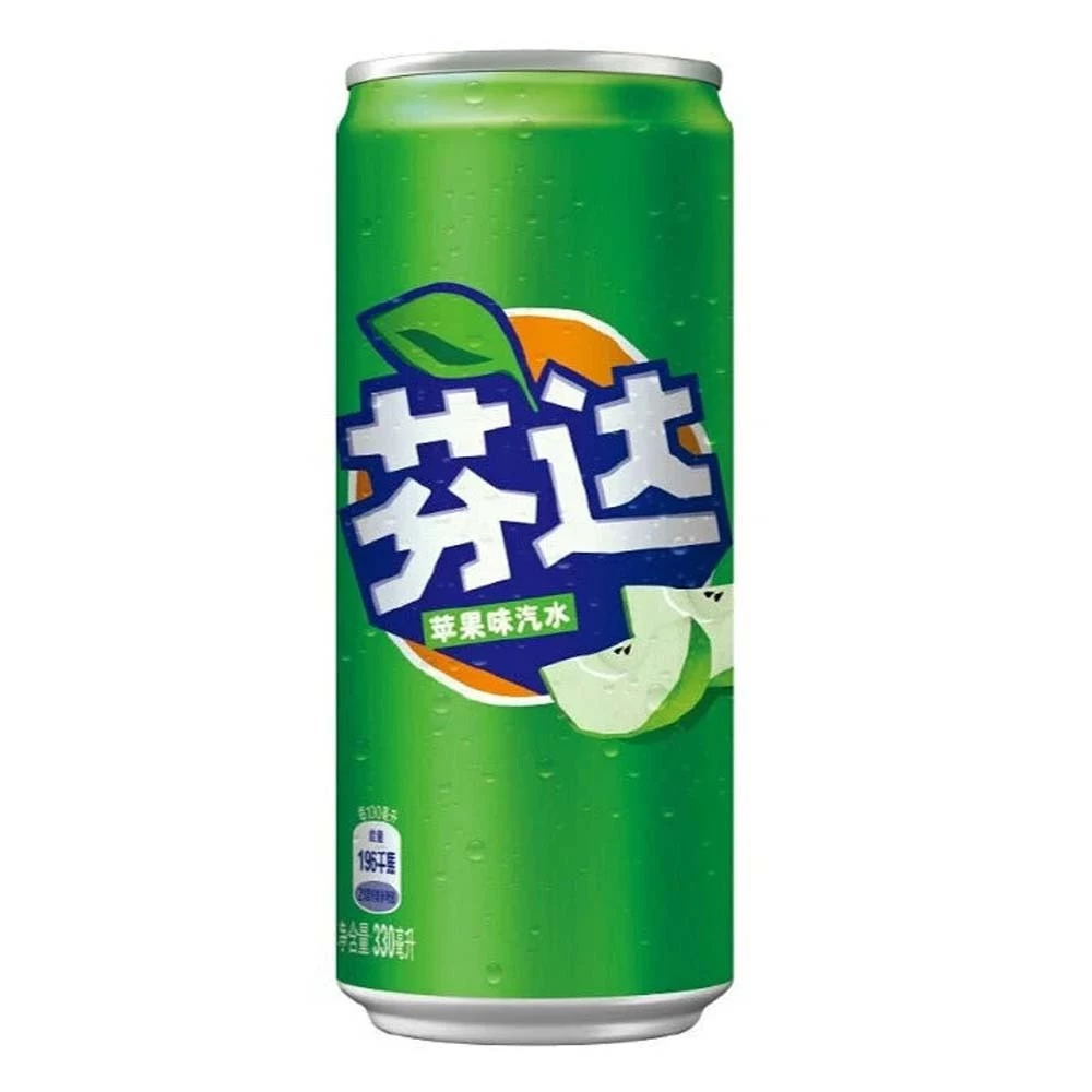 Fanta Green Apple CHN - 330ml - Bubble Roma